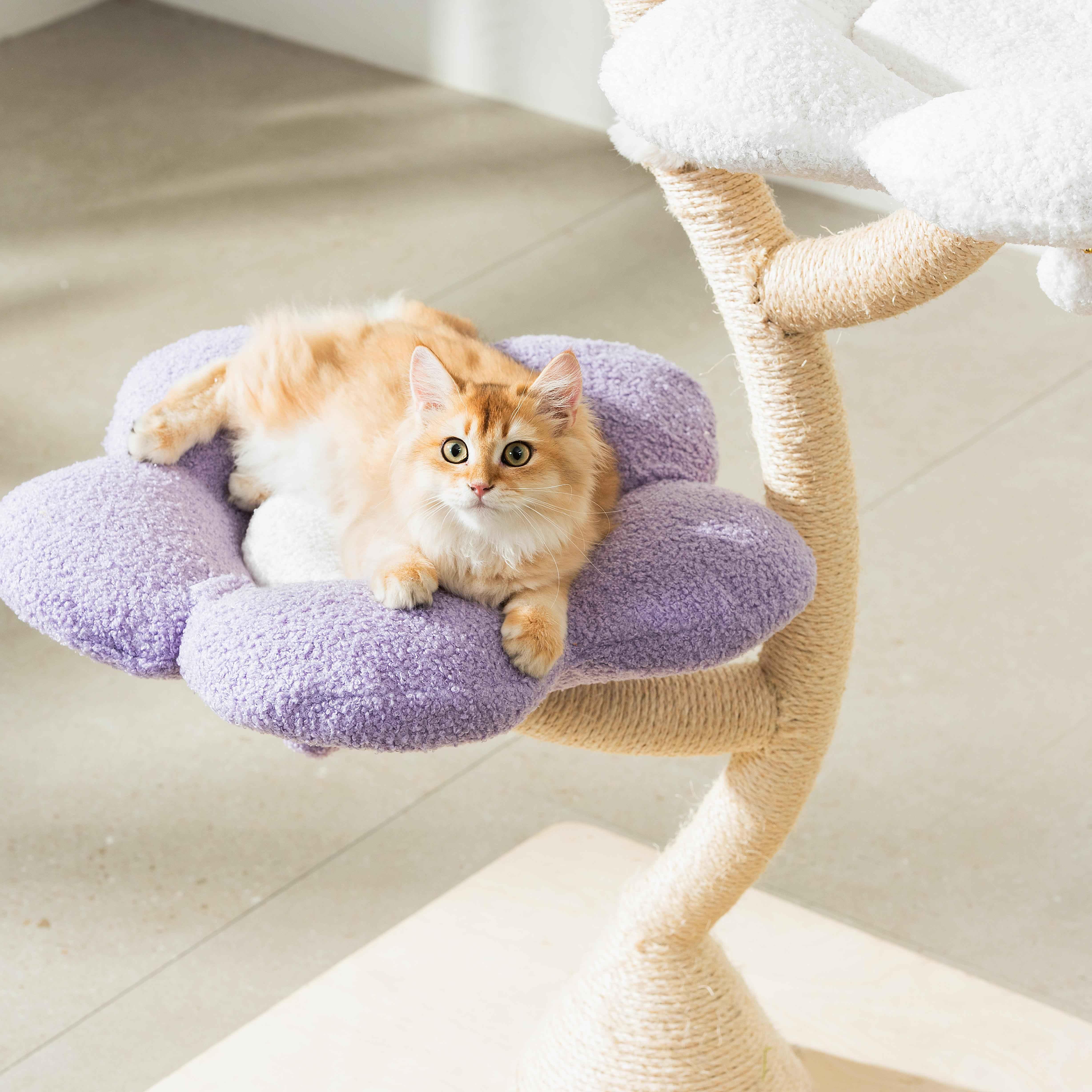 MICHU Fairy Cat Tower Deluxe 4-Tier Designer Flower Cat Tree – Michu ...