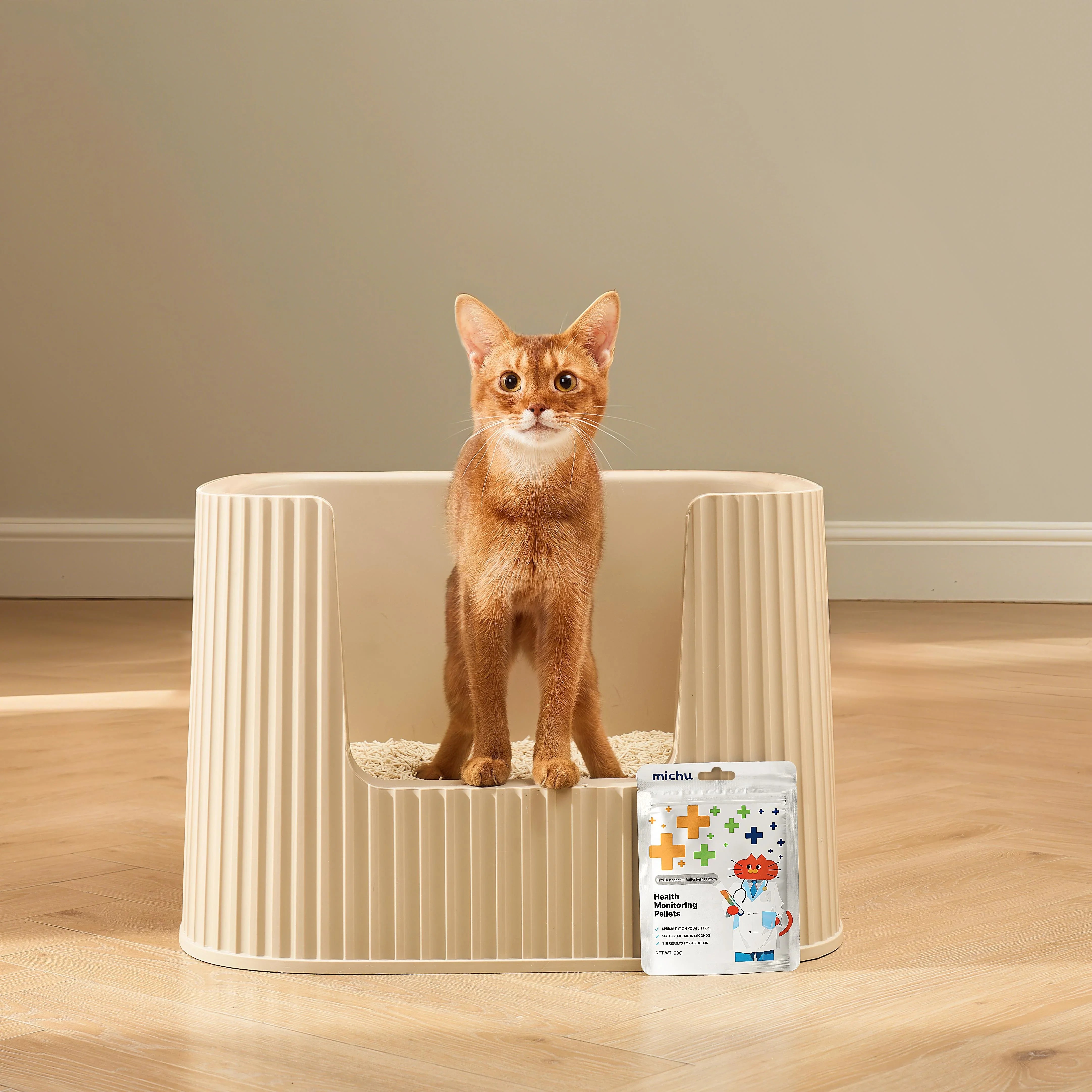 Michu Cat Health Monitoring Pellets - Colour Changing Indicators For H ...
