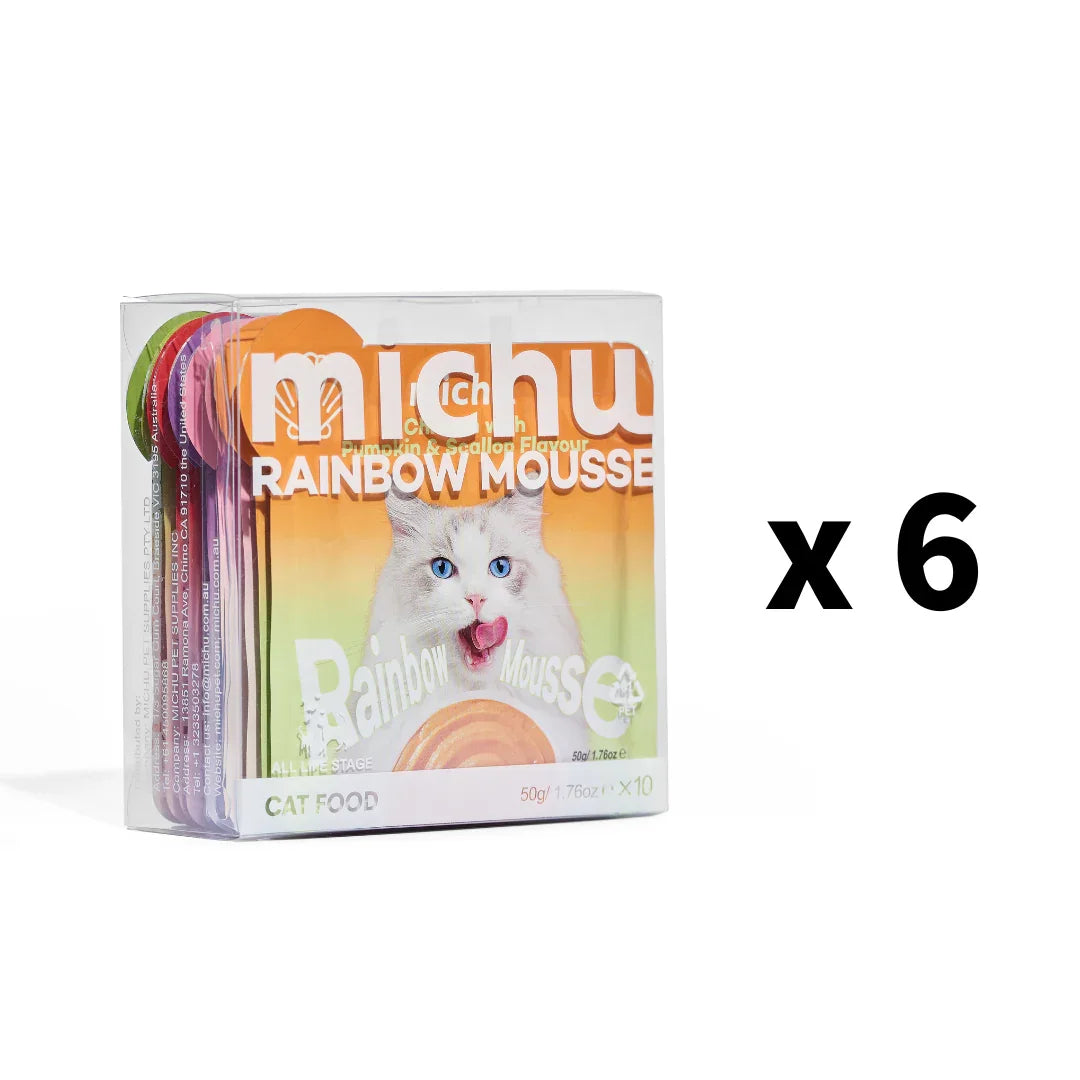 Michu Rainbow Mousse Wet Cat Food 5 Flavours Mixer and Topper – Michu ...