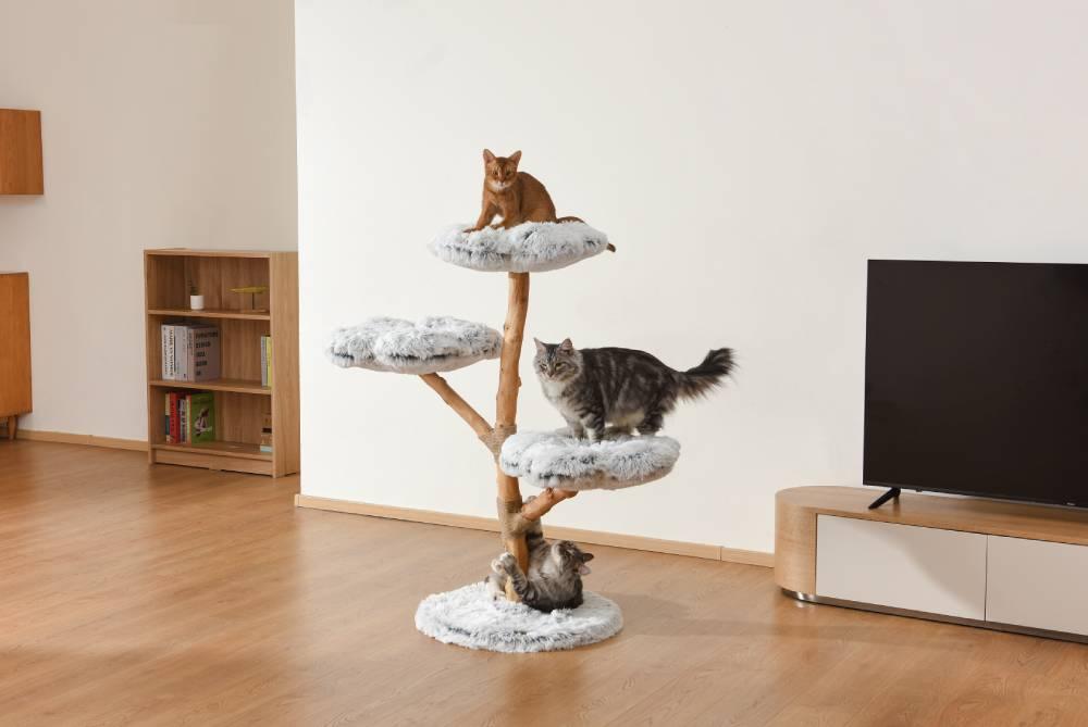 Michu Fluffy Blossom Real Wooden Cat ... | Michu Australia Cat Products